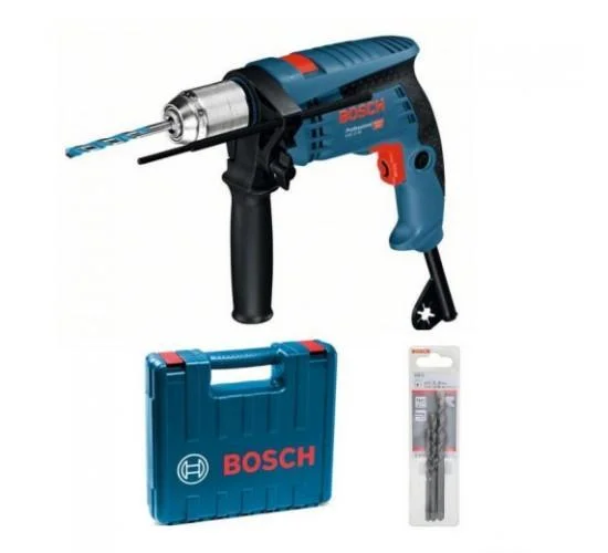 Bosch GSB 13 RE Vibraciona Bušilica + 3-Delni Set Burgija Za Zid CYL 5/6/8mm