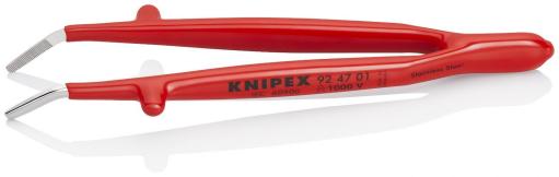 Knipex univerzalna pinceta izolovana zakrivljena 142mm 92 47 01