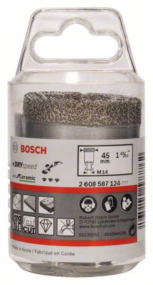 Dijamantska burgija za suvo bušenje Dry Speed Best for Ceramic Bosch 2608587124, 45 x 35 mm