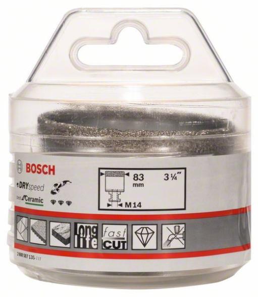 Dijamantska burgija za suvo bušenje Dry Speed Best for Ceramic Bosch 2608587135, 83 x 35 mm