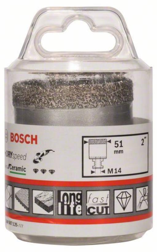 Dijamantska burgija za suvo bušenje Dry Speed Best for Ceramic Bosch 2608587125, 51 x 35 mm