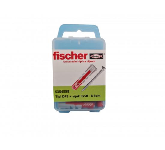 Fischer Tipl DP 10 + vijak 6x60mm 6kom