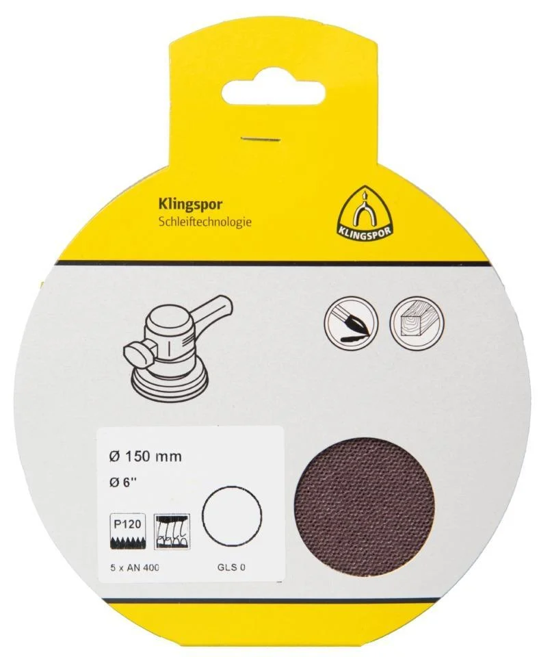 Klingspor AN 400 mrežasti diskovi, Zrno 240 150 mm, D.I.Y-pakovanje sa tablicom