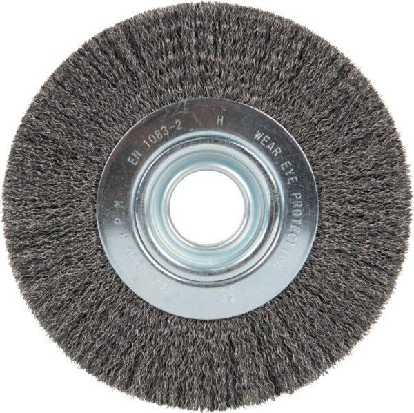 Klingspor BR 600 W Round brush, crimped wire, 115 x 15 mm, navoj M14 0,3 Čelik savijen