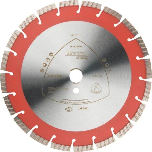 Klingspor DT 900 B dijamantske rez.ploče, 300 x 2,8 x 20 mm 20 segmenti 40 x 2,8 x 12 mm, Stand. turbo