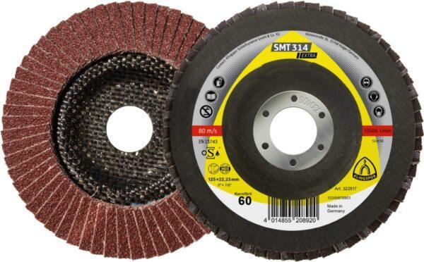 Klingspor SMT 314 lepezasti brusni disk, 125 x 22,23 mm Zrno 60 konveksan