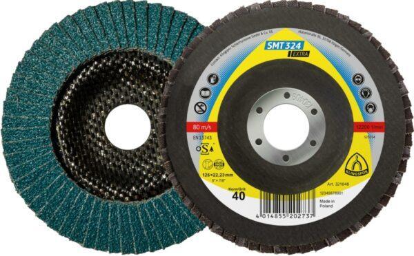 Klingspor SMT 324 lepezasti brusni disk, 125 x 22,23 mm Zrno 40 ravan