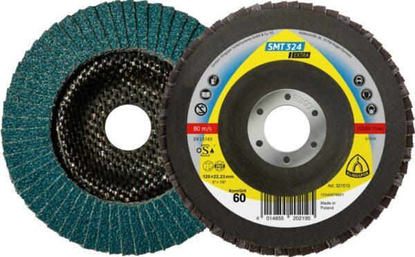 Klingspor SMT 324 lepezasti brusni disk, 125 x 22,23 mm Zrno 60 konveksan