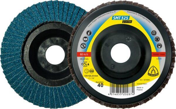 Klingspor SMT 325 lepezasti brusni disk, 115 x 22,23 mm Zrno 40 konveksan