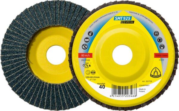 Klingspor SMT 925 lepezasti brusni disk, 115 x 22,23 mm Zrno 36 ravan