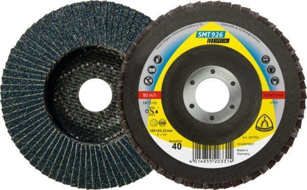 Klingspor SMT 926 lepezasti brusni disk, 125 x 22,23 mm Zrno 60 konveksan