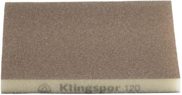 Klingspor SW 501 abrazivni sunđer, Aluminium oksid Zrno 120 96 x 123 x 12,5 mm