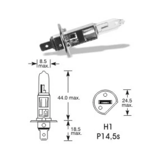 Lucas H1 12V 55W Blister