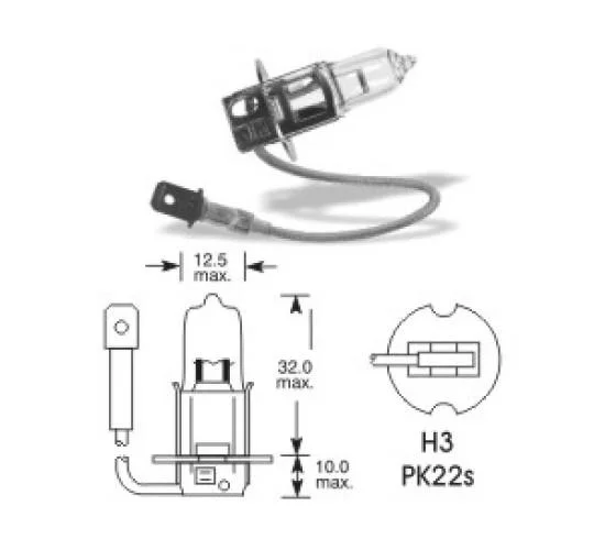 Lucas H3 12V 55W Blister