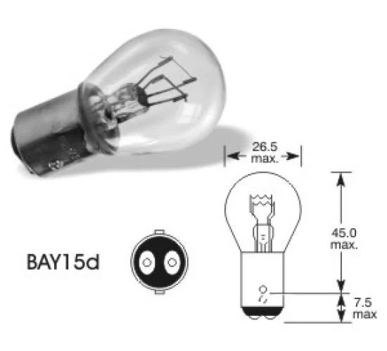 Lucas P21/5W 12V 21/5W Blister-2kom