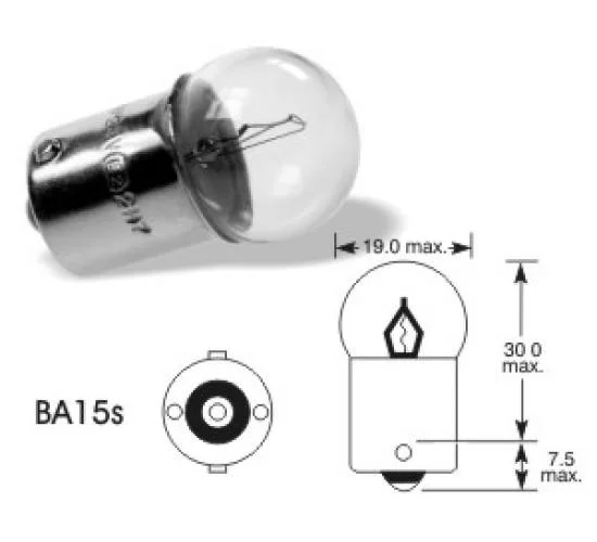 Lucas R10W 12V 10W Blister-2kom