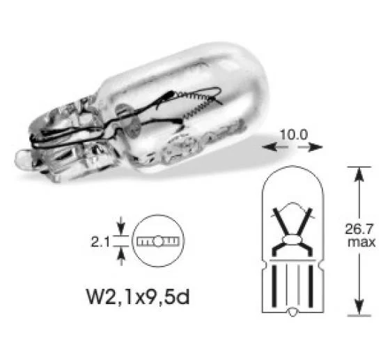 Lucas W5W 12V 5W Blister-2kom