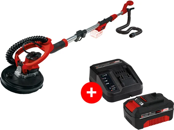 Einhell Akumulatorska brusilica za zidove TP-DW 18/225 Li - Solo + Einhell Power-X-Change 18V 4.0 Ah Starter-Kit