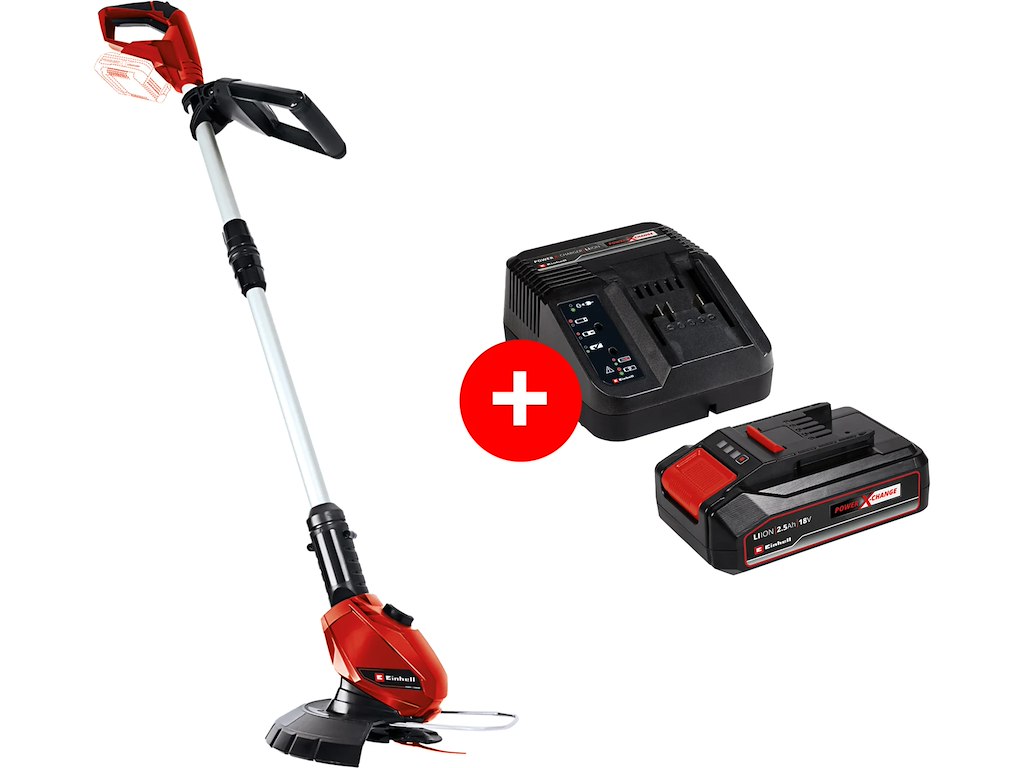 Einhell Akumulatorski trimer za travu GE-CT 18 Li-Solo + Einhell Power-X-Change 18V 2.5 Ah Starter-Kit