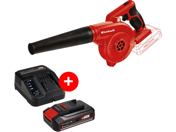 Einhell Akumulatorski duvač TE-CB 18/180 Li-Solo + Einhell Power-X-Change 18V 2.5 Ah Starter-Kit