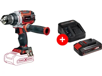 Einhell Akumulatorska bušilica TP-CD 18/60 Li BL - Solo + Einhell Power-X-Change 18V 2.5 Ah Starter-Kit