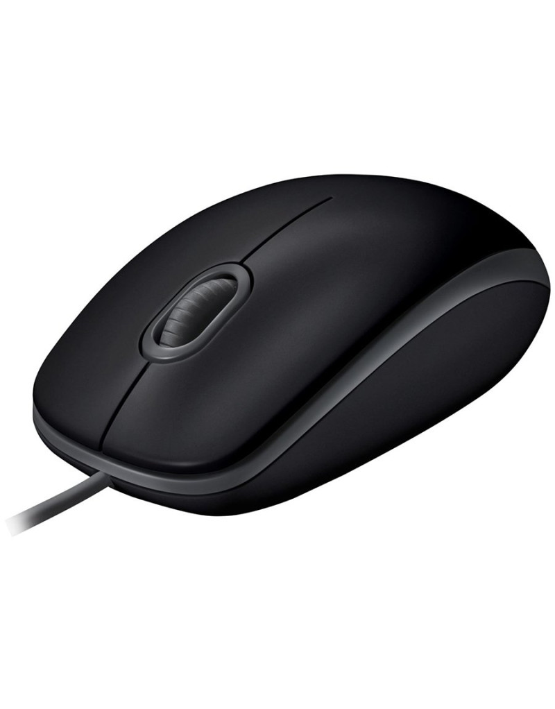 LOGITECH B110 Corded Mouse - SILENT - BLACK - USB - B2B