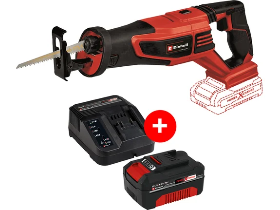 Einhell Akumulatorska višenamenska testera TP-AP 18/28 Li BL-Solo + Einhell Power-X-Change 18V 4,0 Ah Starter-Kit