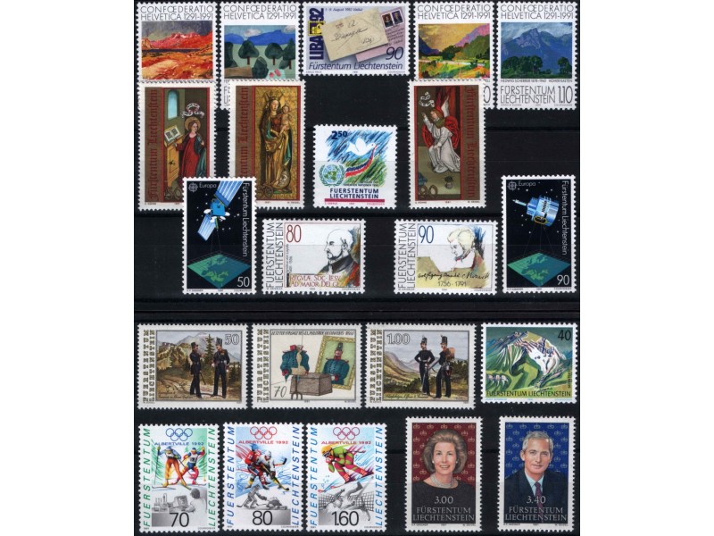 Liechtenstein 1991 KompGod Mi1011-32 **