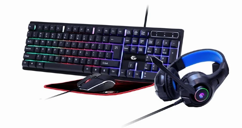 Gembird GGS-UMGL4-02 4u1 RGB gejmerski set tastatura+miš+slušalice+podloga