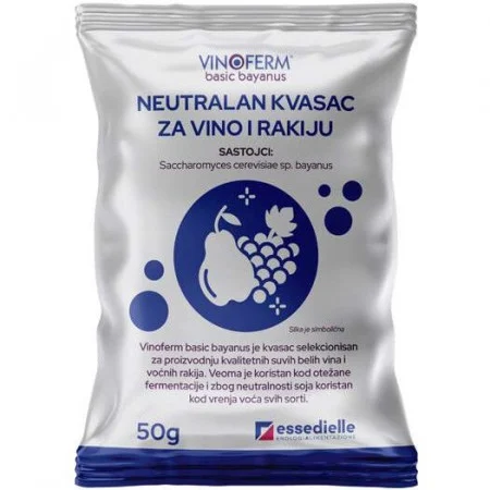 Univerzalni vinski kvasac Basic Bayanus 50gr. - 5kom. VINOFERM