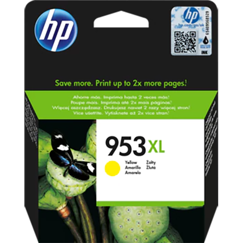 HP 953XL High Yield Yellow Original Ink Cartridge | F6U18AE