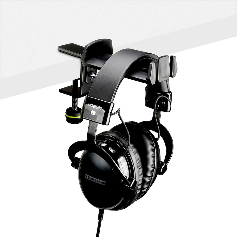 Gravity HPHTC01B stolni nosač za slušalice
Desk Mount Headphones Hanger