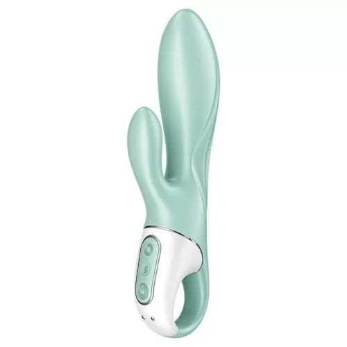 Satisfyer Air Pump Bunny 5+ Rabbit Vibrator with Inflatable Shaft and App Control