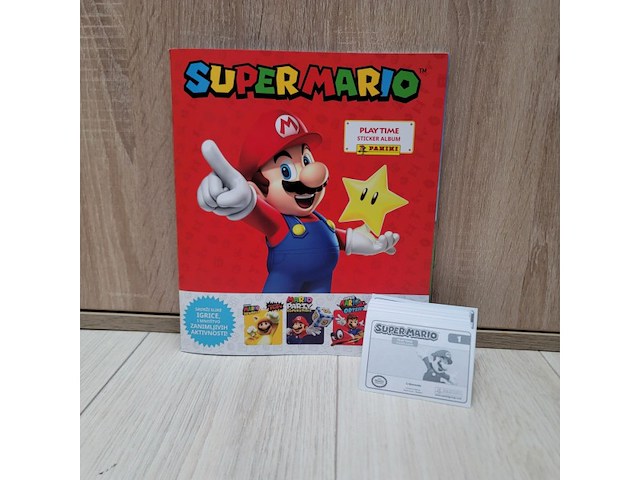 Super Mario panini set i album glanc