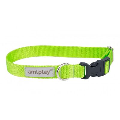 Amiplay Samba Ogrlica L Zelena 35-50cm x 2,5cm