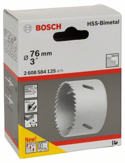 Testera za otvore HSS-bimetal za standardne adaptere Bosch 2608584125, 76 mm, 3"