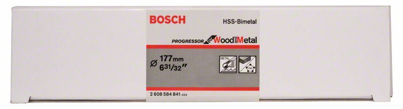 Testera za otvore HSS-bimetal za standardne adaptere Bosch 2608584841, 177 mm, 6 31/32"
