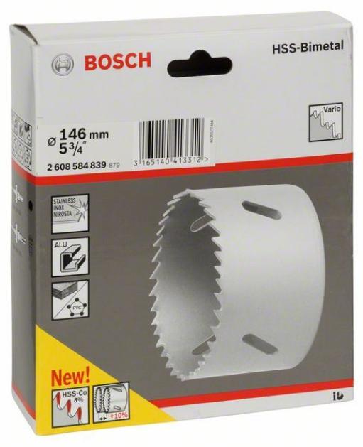 Testera za otvore HSS-bimetal za standardne adaptere Bosch 2608584839, 146 mm, 5 3/4"