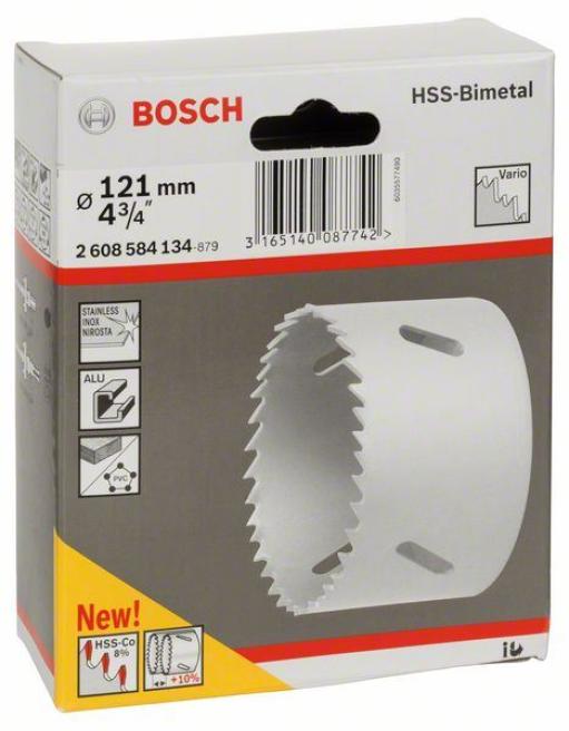 Testera za otvore HSS-bimetal za standardne adaptere Bosch 2608584134, 121 mm, 4 3/4"