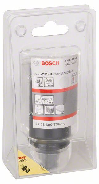 Testera za otvore Speed for Multi Construction Bosch 2608580736, 40 mm, 1 9/16"