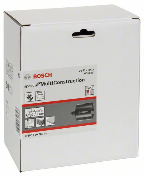 Testera za otvore Speed for Multi Construction Bosch 2608580768, 152 mm, 6"