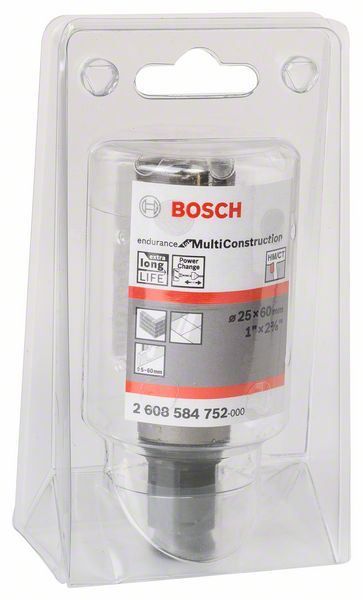 Testera za otvore Endurance for Multi Construction Bosch 2608584752, 25 mm, 3
