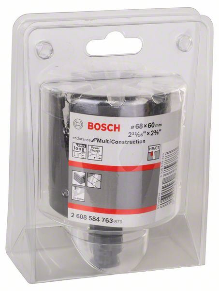 Testera za otvore Endurance for Multi Construction Bosch 2608584763, 68 mm, 4