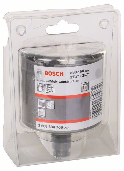 Testera za otvore Endurance for Multi Construction Bosch 2608584768, 80 mm, 4