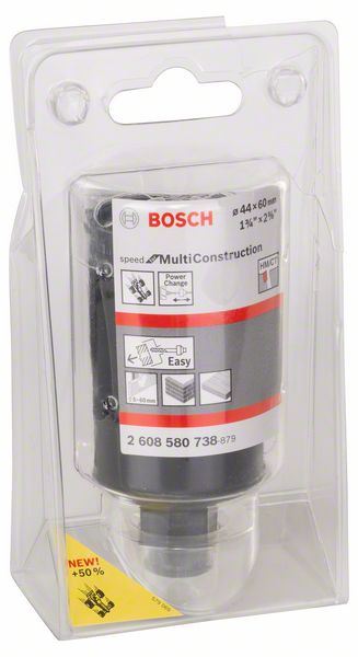 Testera za otvore Speed for Multi Construction Bosch 2608580738, 44 mm, 1 3/4"