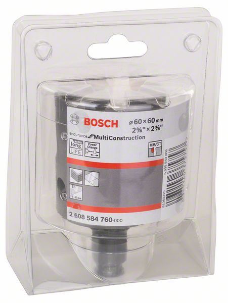 Testera za otvore Endurance for Multi Construction Bosch 2608584760, 60 mm, 4