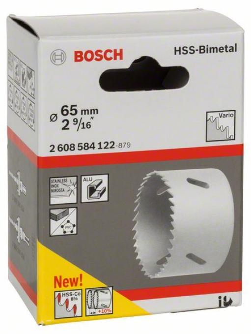 Testera za otvore HSS-bimetal za standardne adaptere Bosch 2608584122, 65 mm, 2 9/16"