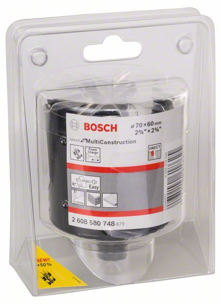 Testera za otvore Speed for Multi Construction Bosch 2608580748, 70 mm, 2 3/4"