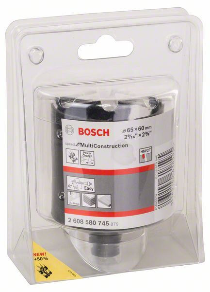 Testera za otvore Speed for Multi Construction Bosch 2608580745, 65 mm, 2 9/16"