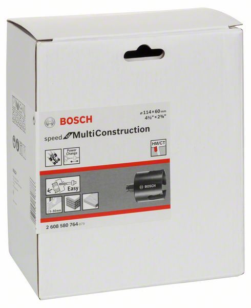 Testera za otvore Speed for Multi Construction Bosch 2608580764, 114 mm, 4 1/2"